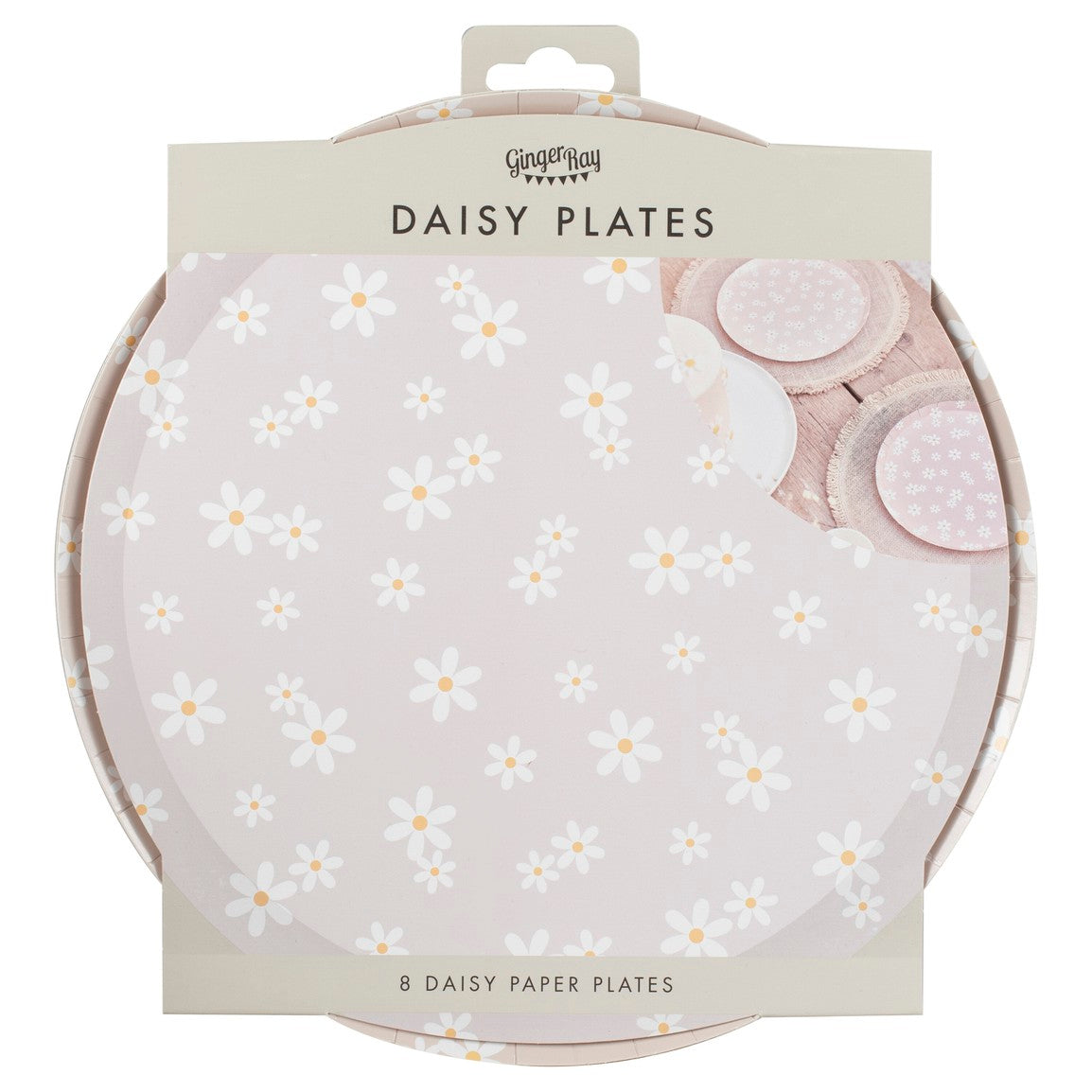 Cardboard Baby Daisy Plates