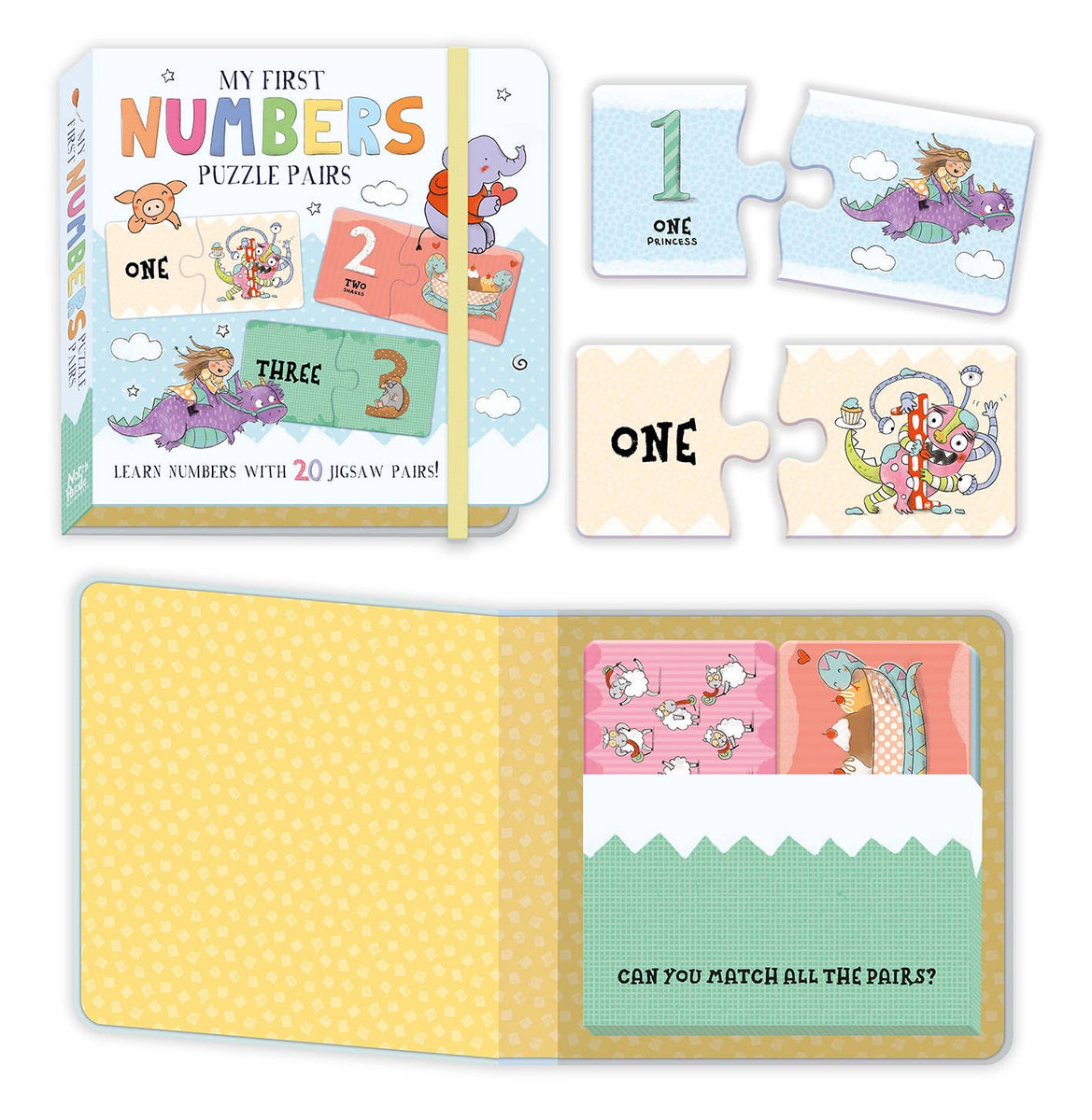 Numbers Puzzle Pairs – Panda & Pip.